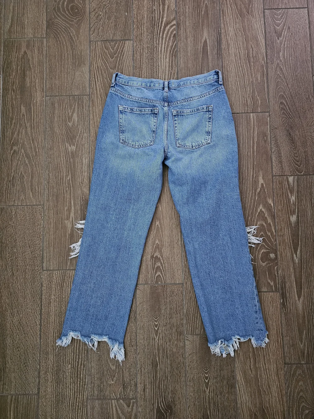 Free People | Jeans | Free People We The Free Light Blue Distressed ...